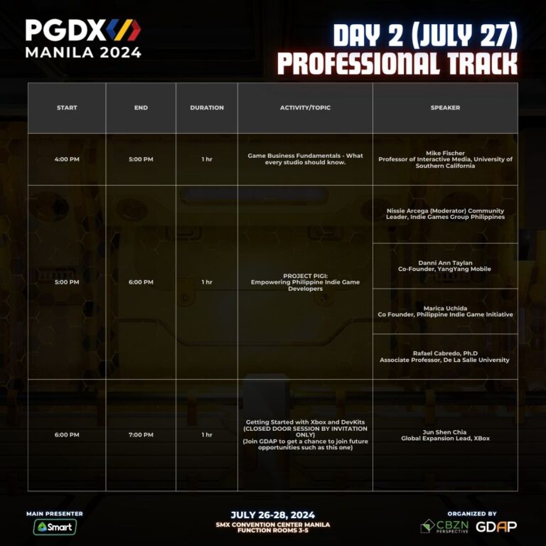 PGDX - The First Game Development Expo in the Philippines